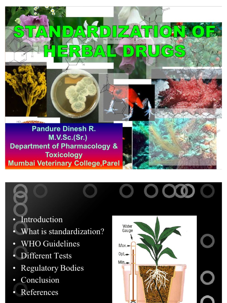Standardization of Herbal Drugs Edited | Ayurveda | Solubility