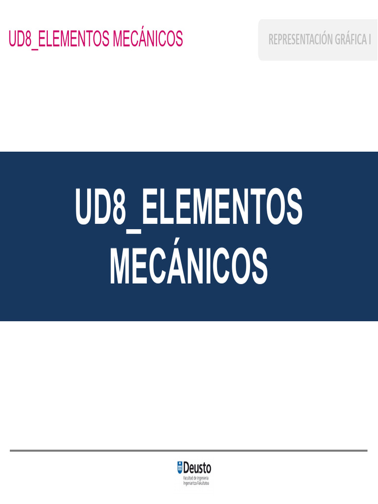 UD8_ELEMENTOS MECANICOS | PDF | Rodamiento (Mecánico) | Tornillo