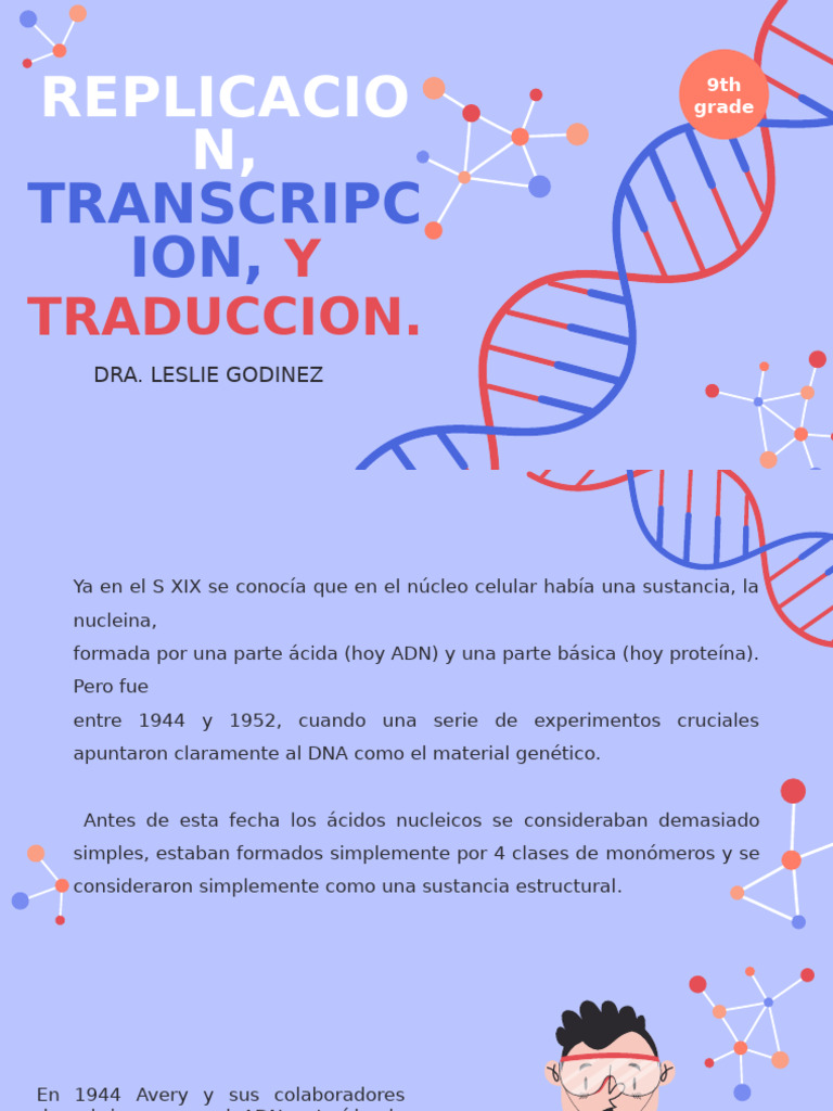 Replicación y Transcripción del ADN | PDF | Adn | Rna