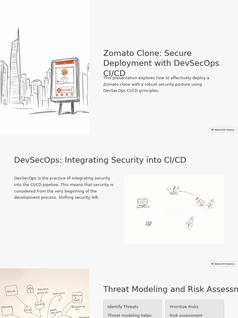 Zomato Clone Secure Deployment With Devsecops Cicd Pdf Security Computer Security
