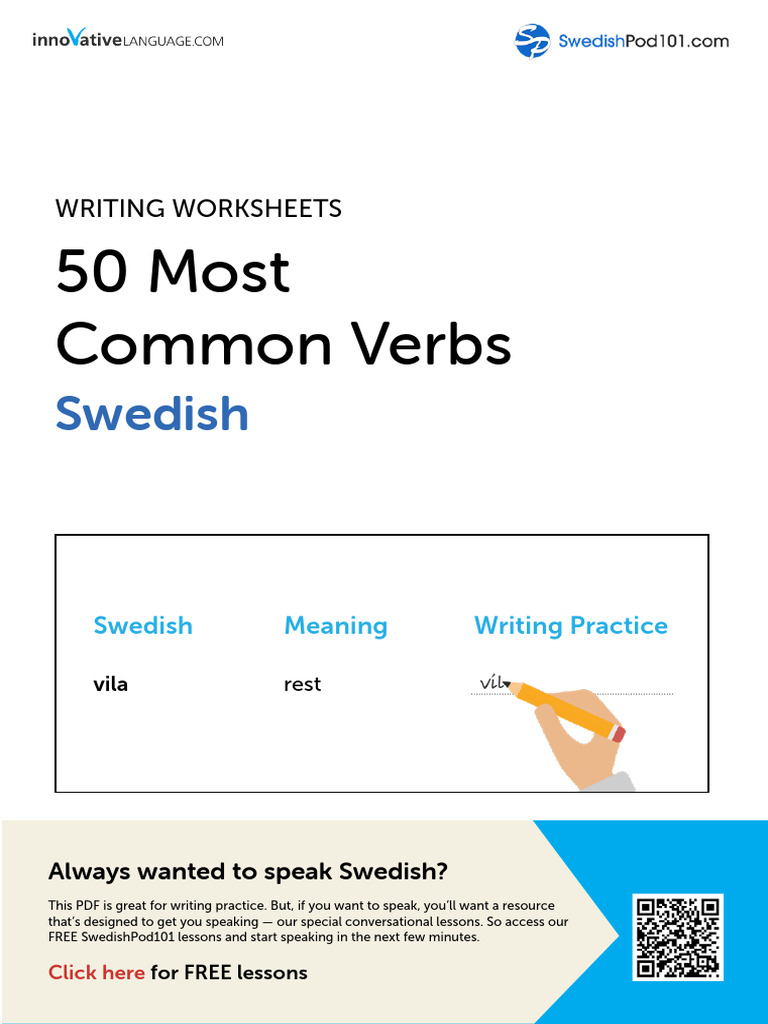 Common Swedish Verbs | PDF | Grammar | Human Communication