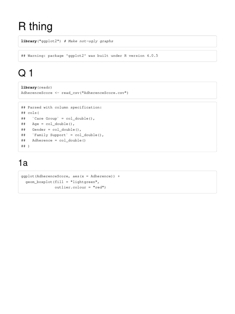 R thing | PDF | Coefficient Of Determination | Errors And Residuals