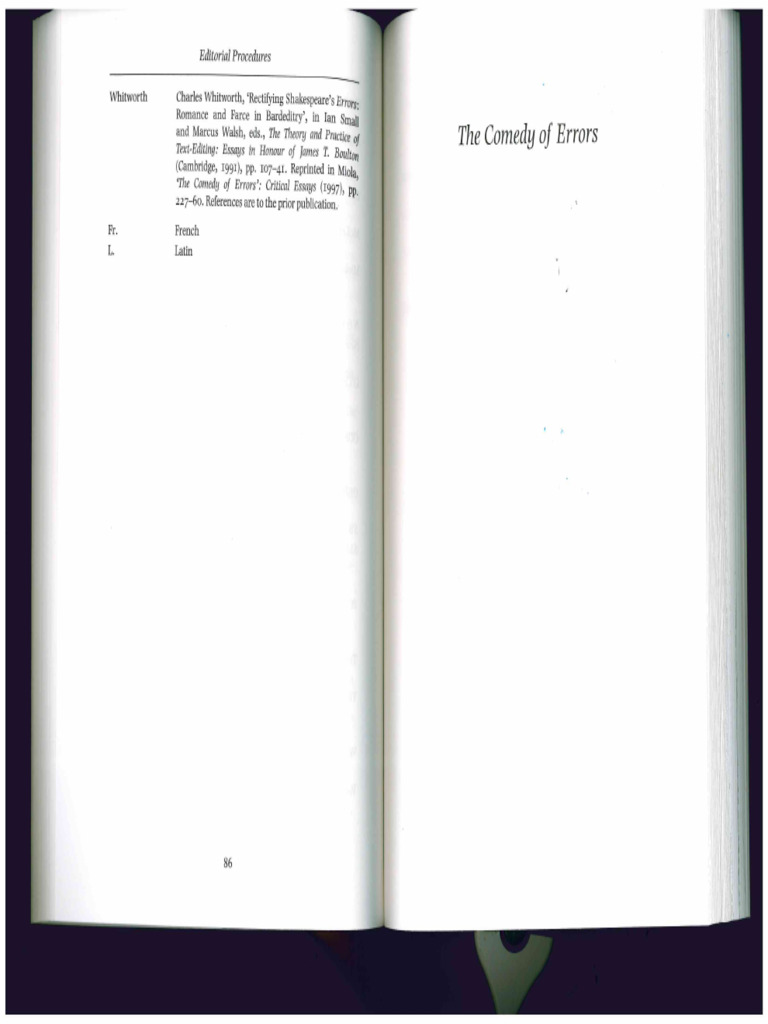 THE COMEDY OF ERRORS by William Shakespeare | PDF
