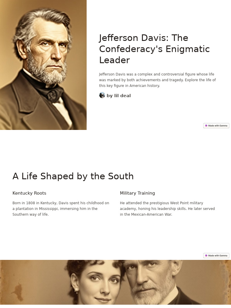 Jefferson Davis: Controversial Confederate Leader | PDF