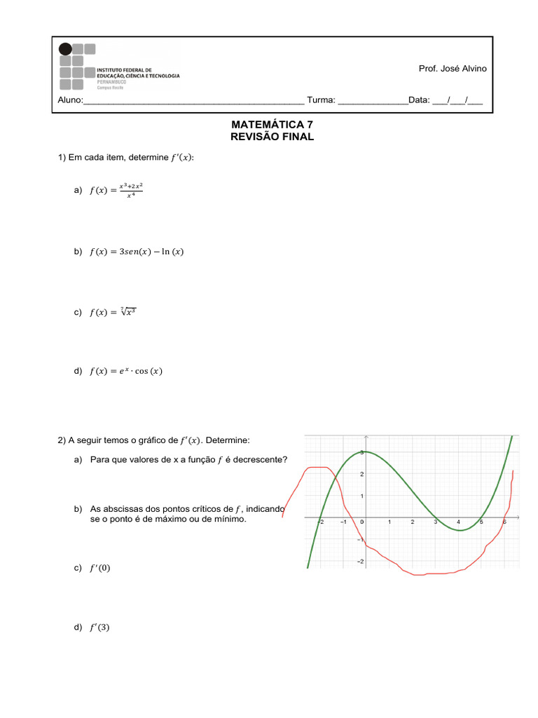 Revisao Mat7 20231 | PDF