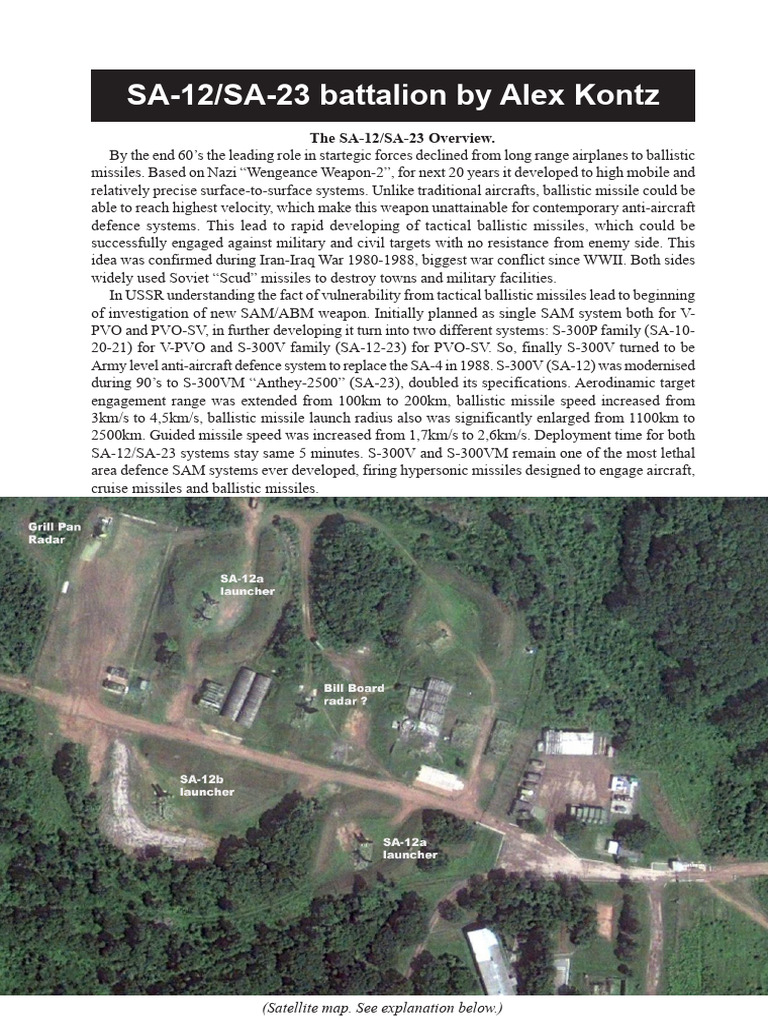 SA-12-23 battalion | PDF | Missile | Military Technology