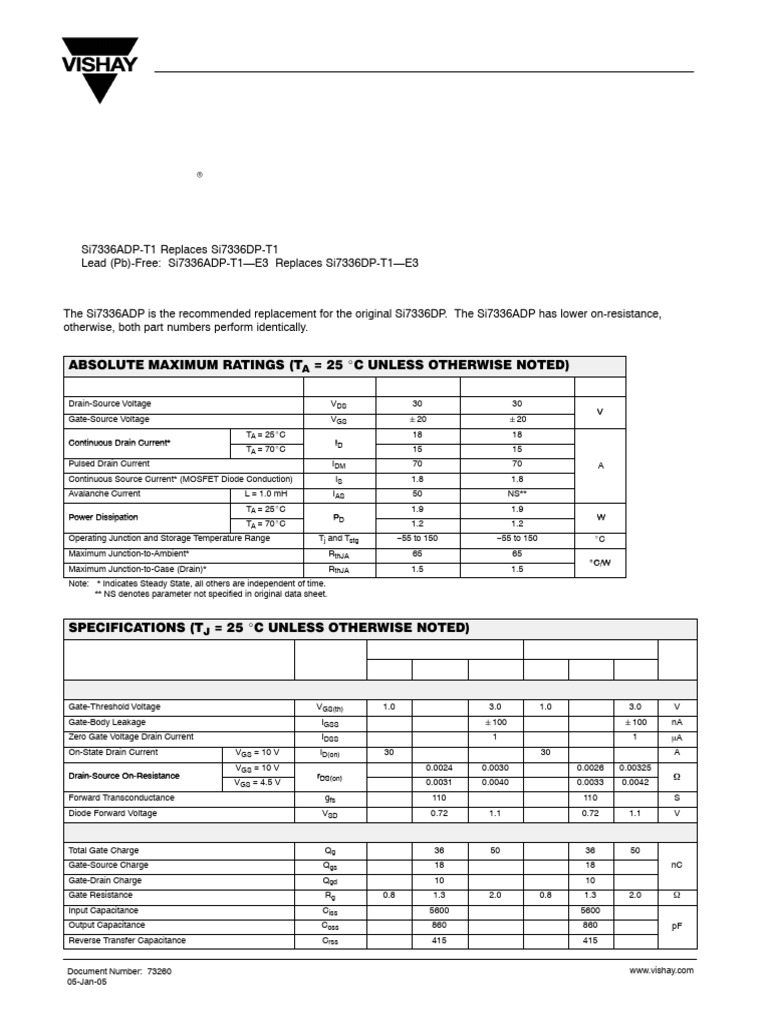 datasheet_2 | PDF | Field Effect Transistor | Mosfet