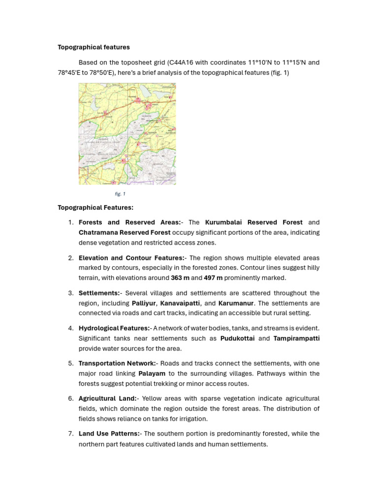 Topo1 | PDF | Topography | Forests