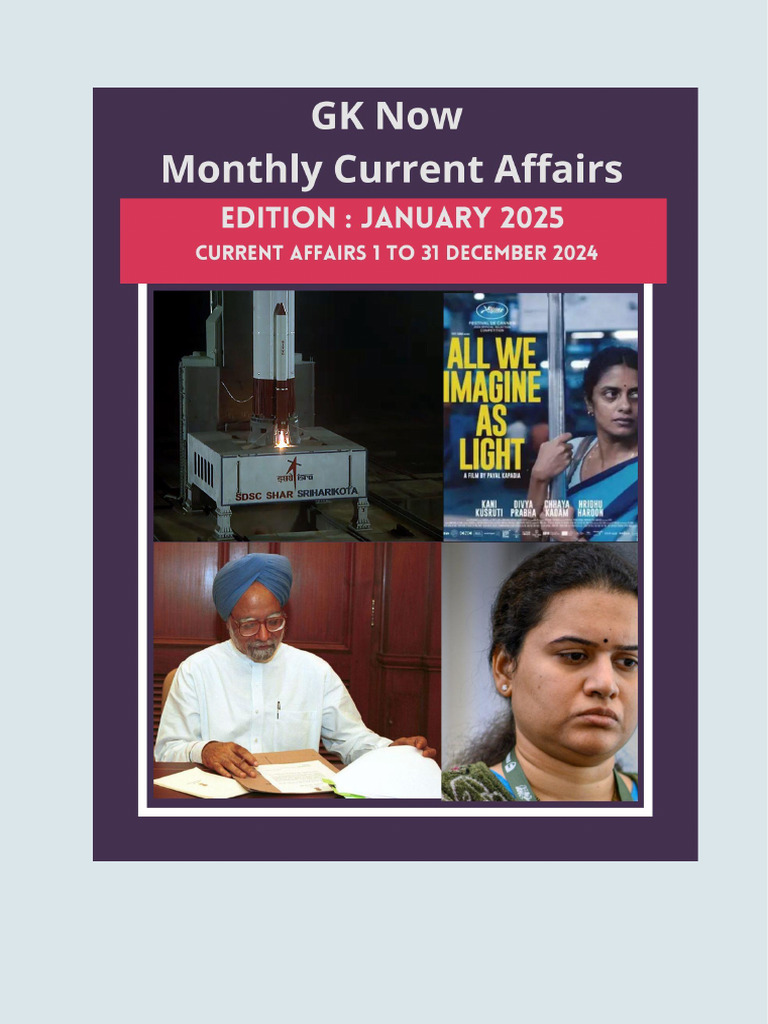 Monthly Current Affairs 1 To 31 December | PDF