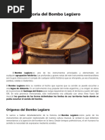 Origen y Significado del Bombo Legüero | PDF | Instrumentos musicales