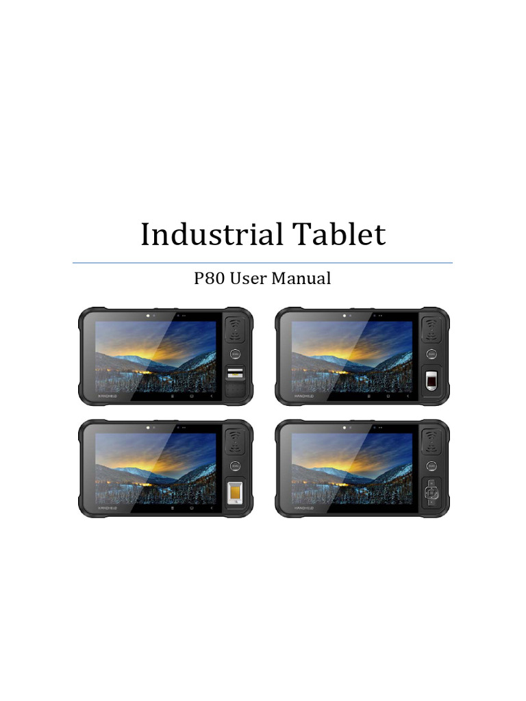Chainway P80 Industrial Tablet Manual | PDF | Battery Charger ...