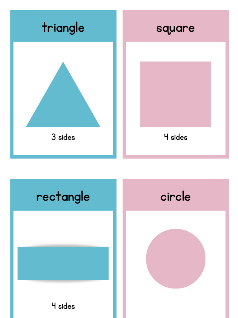Flashcards Shapes | PDF