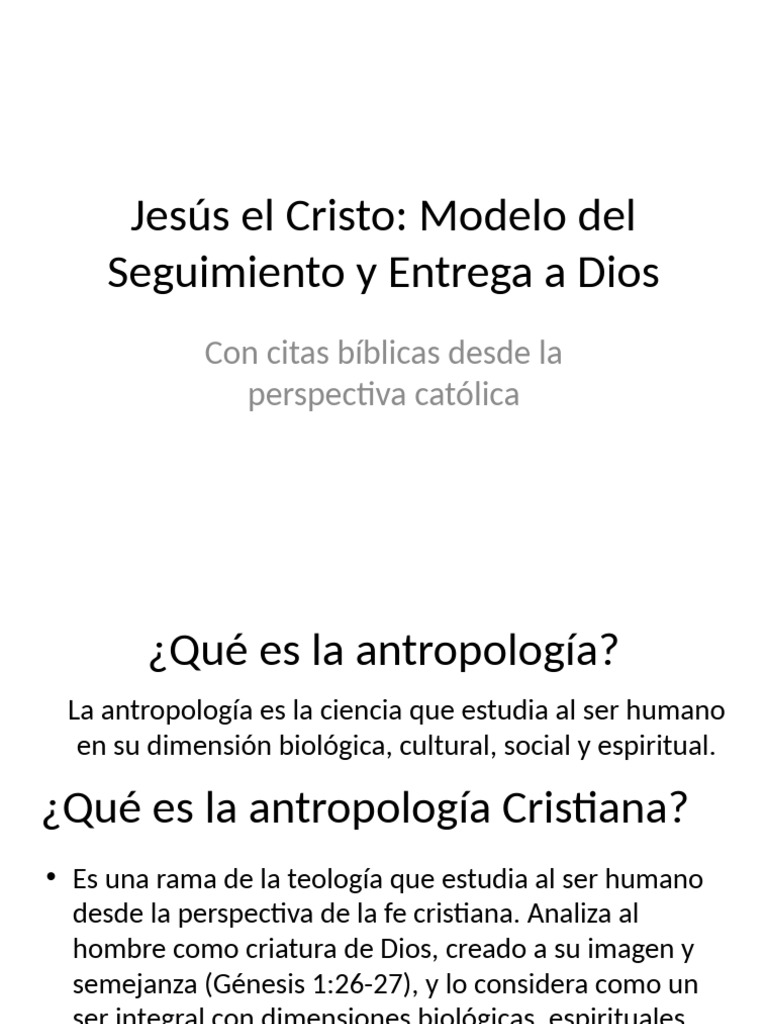 Jesús El Cristo Modelo Seguimiento Citas Bíblicas | PDF