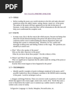 SIFT Method for Poetry Analysis | PDF | Poetry | Narration
