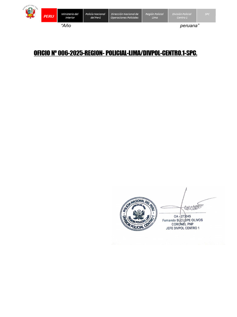 Oficio 006 Remite Matriz Del Iv Trimestre Divpol Centro 1 | PDF