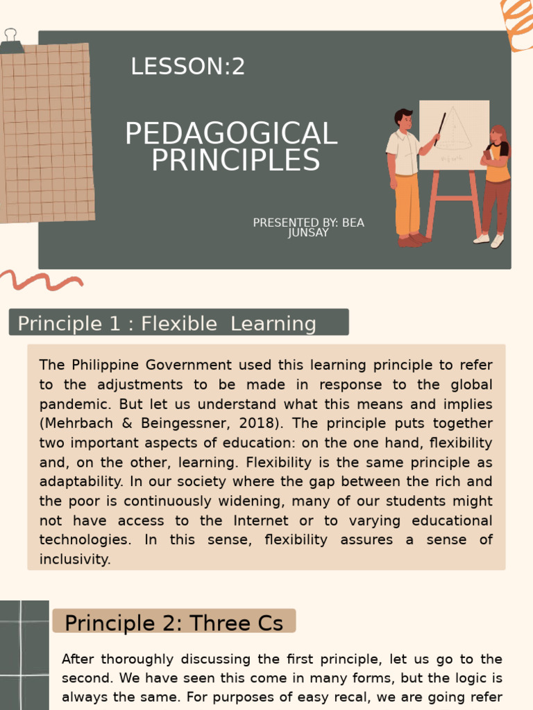Pedagogical Principles | PDF