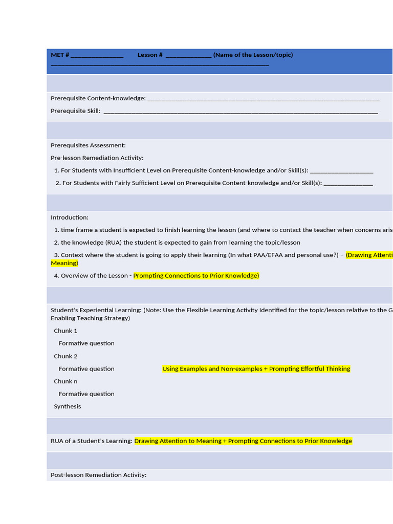 ATG-Template | PDF | Learning | Cognition