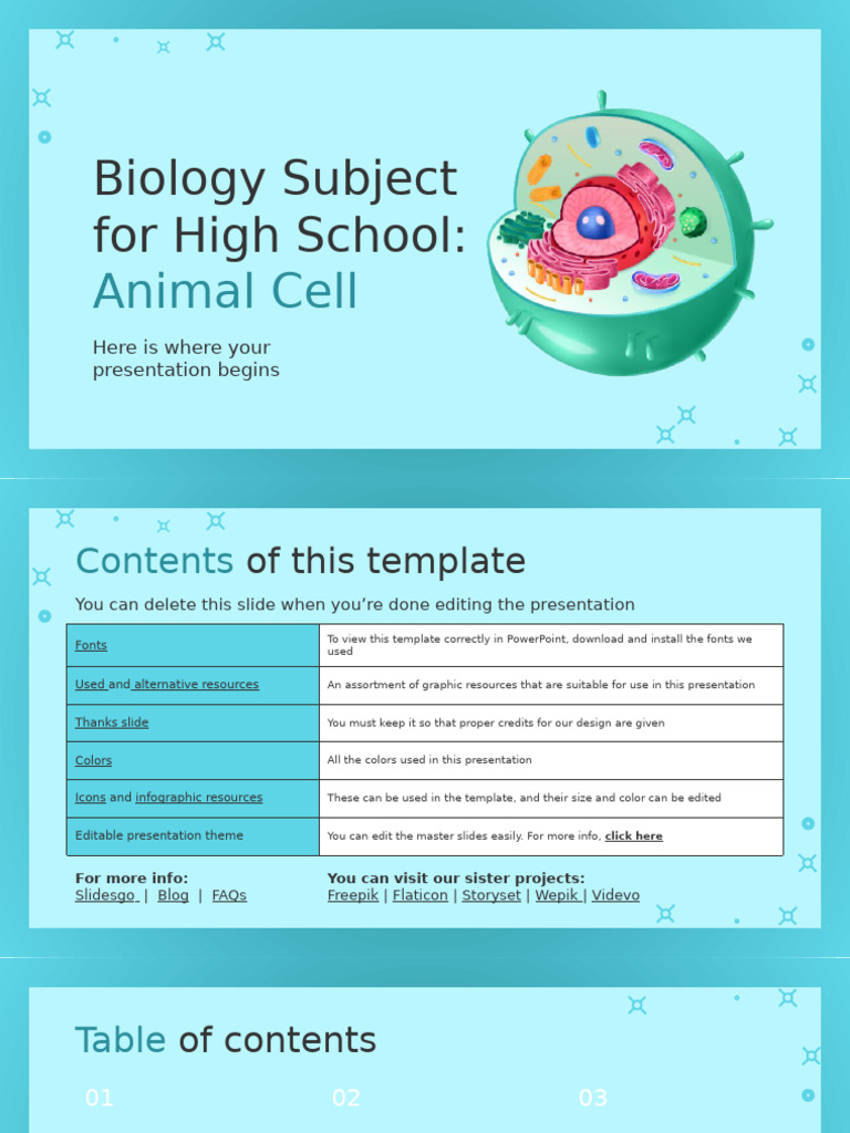 Animal Cell Presentation Template | PDF | Planets | Planets In Astrology