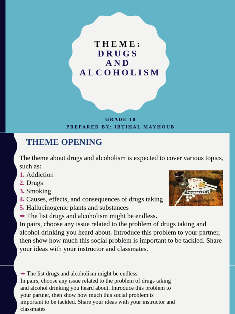 Unit Two Drugs and Alcoholism | PDF | Adolescence | Substance Abuse