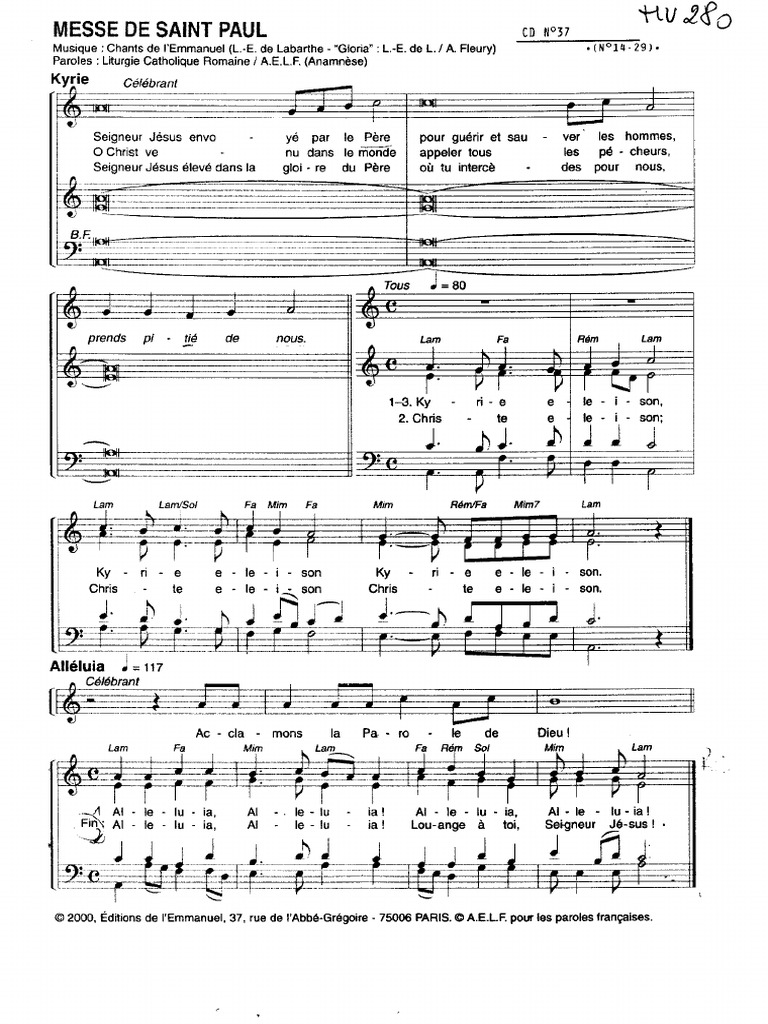 Messe de Saint Paul (1) | PDF