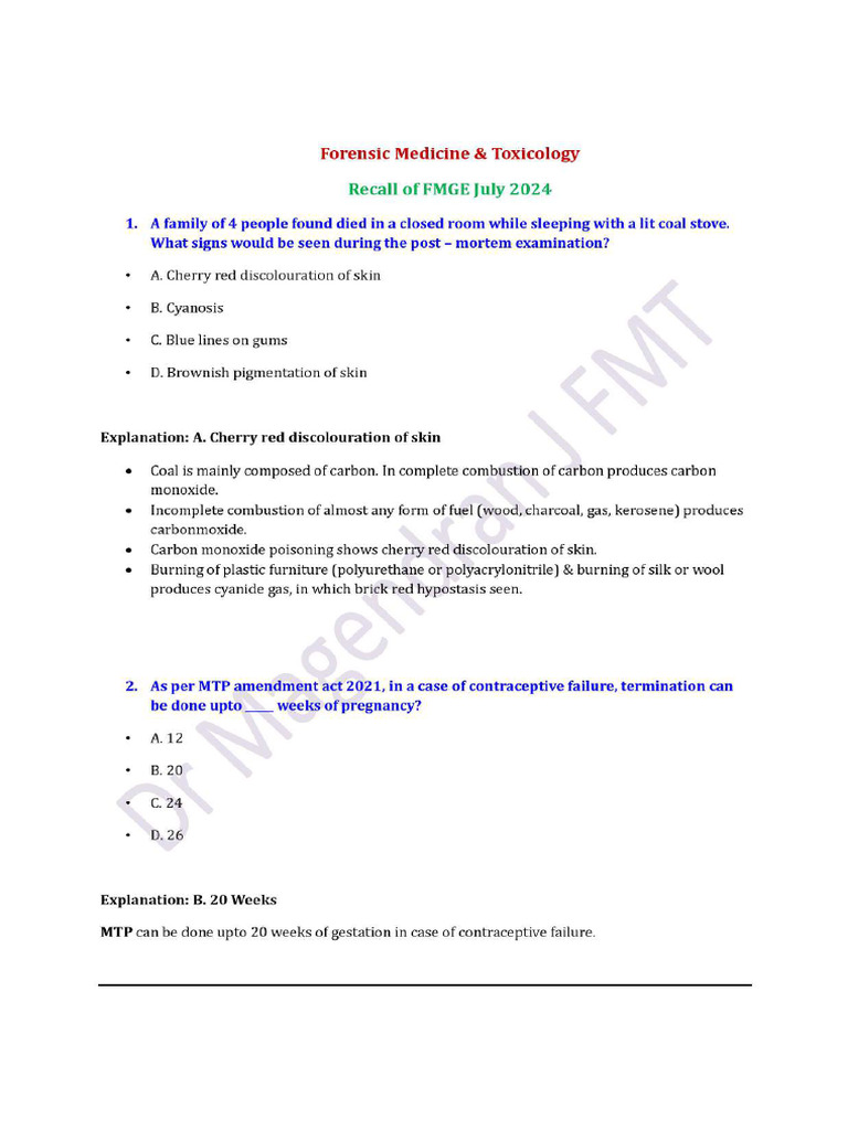 FMGE JULY 2024 DR Magendran J - 1 | PDF