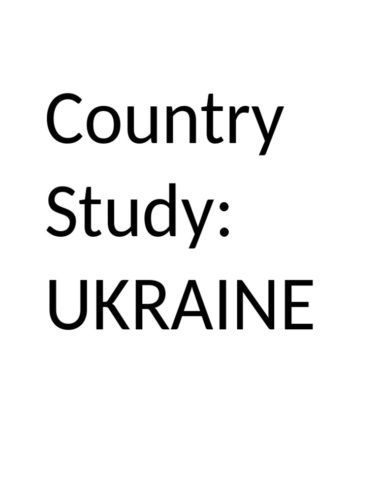 Overview of Ukraine: Geography, History, Economy | PDF | Economies