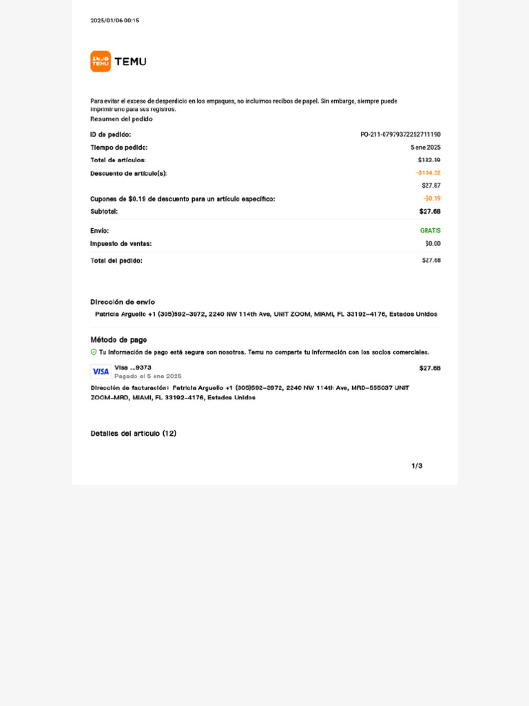 Temu Web Document | PDF