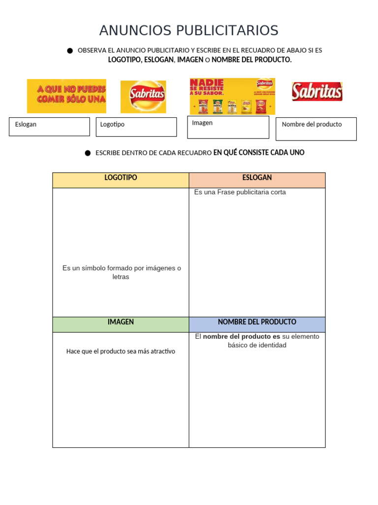 Eslogan Actividad | PDF