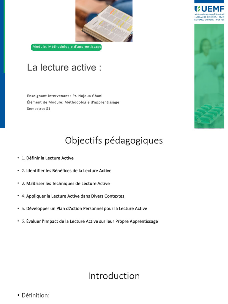 Techniques de Lecture Active Efficaces | PDF | Cognition | Sciences ...
