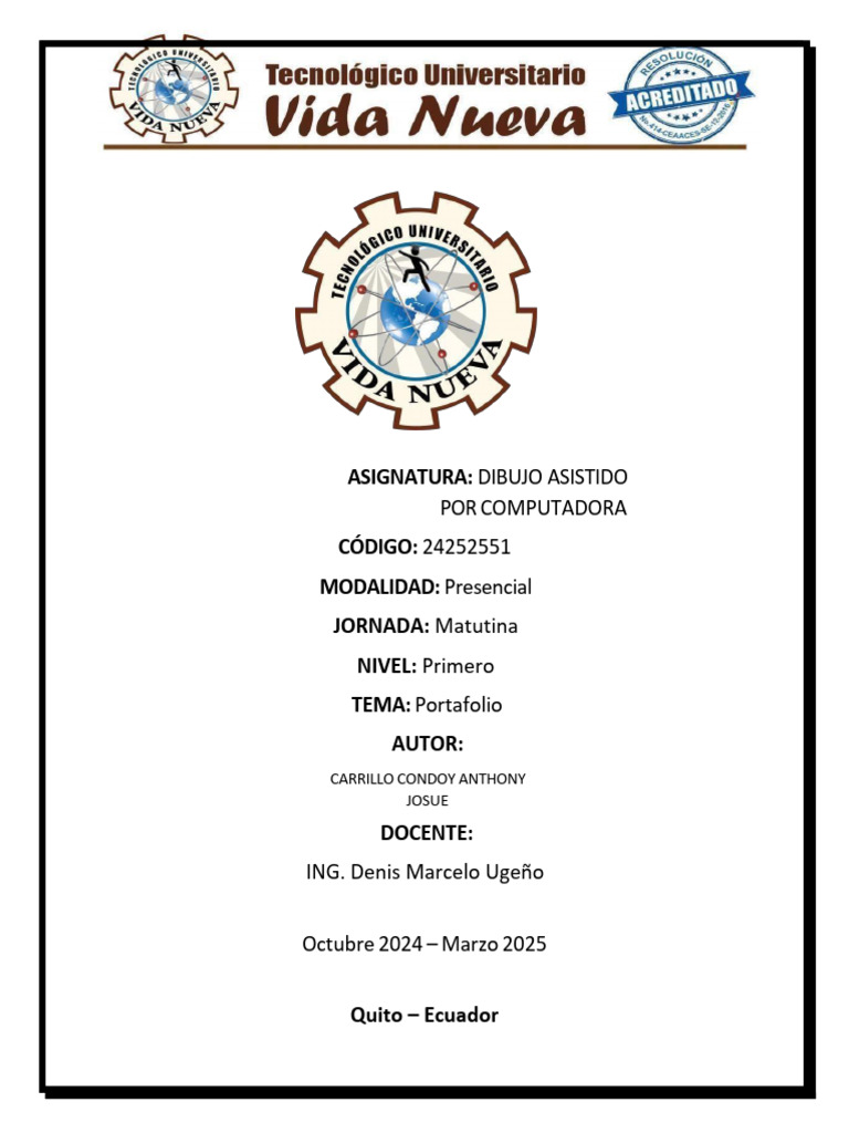 Carrillo Anthony Portafolio Final | PDF | Cad automático | Software