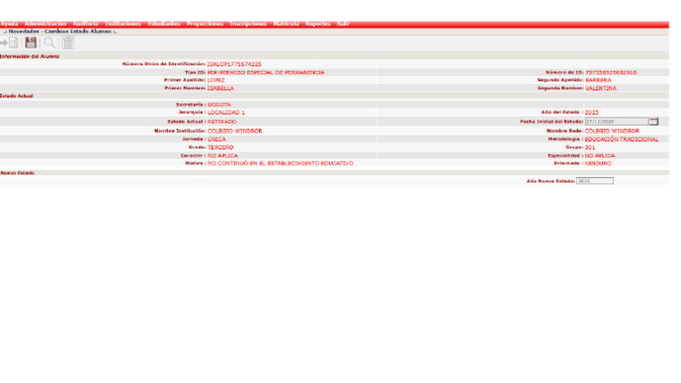 Retiro Simat Isabella | PDF