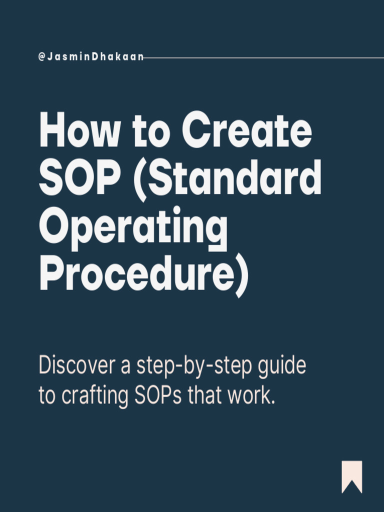 Creating Effective SOPs: A Guide | PDF