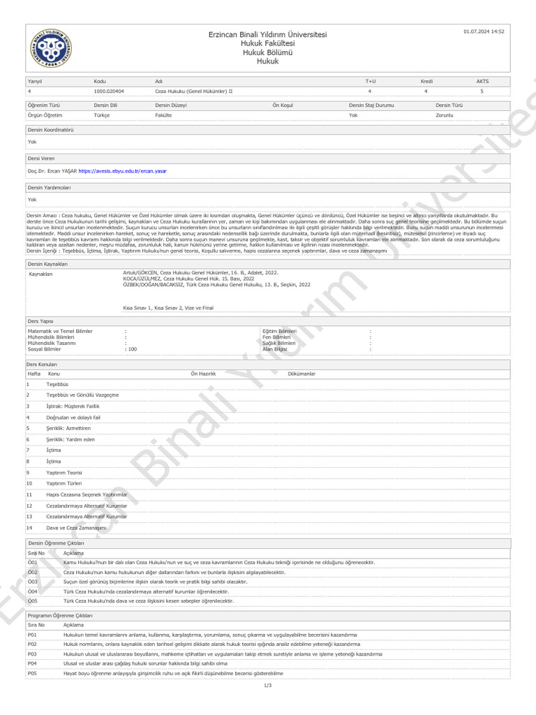 Ceza Genel 2 | PDF