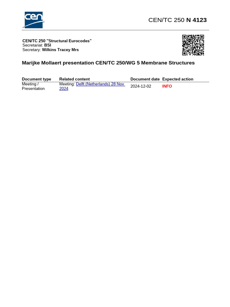 CEN-TC 250 - N4123 - Marijke Mollaert Presentation CEN-TC 250-WG 5 ...
