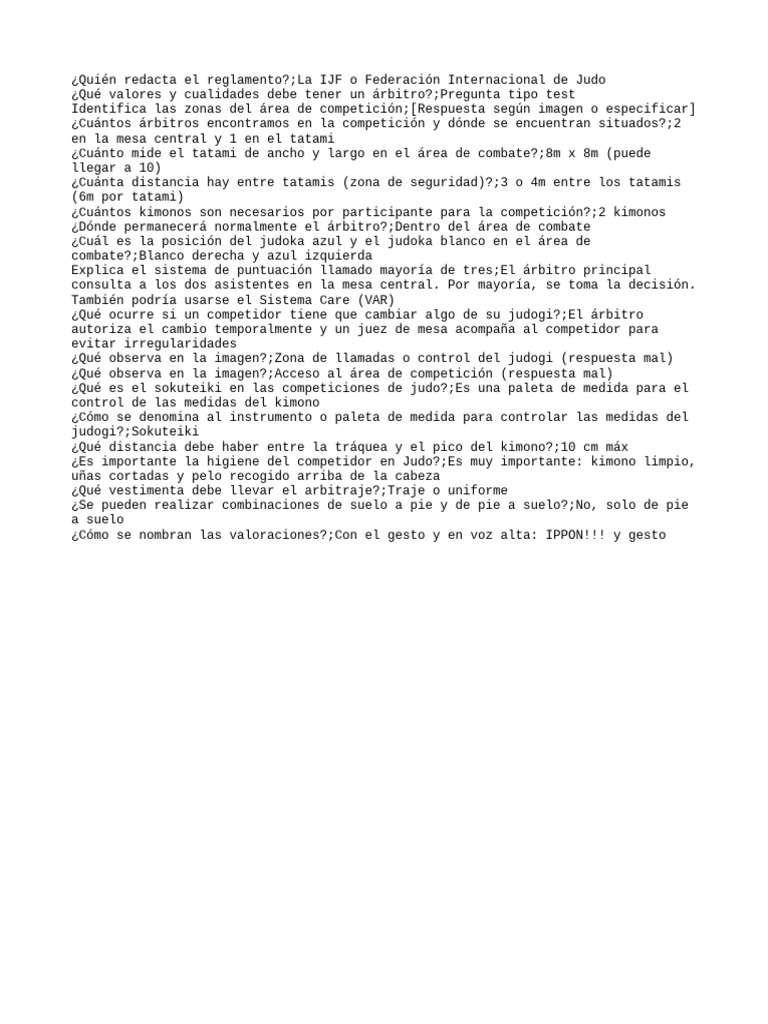 Judo Rules ANKI | PDF