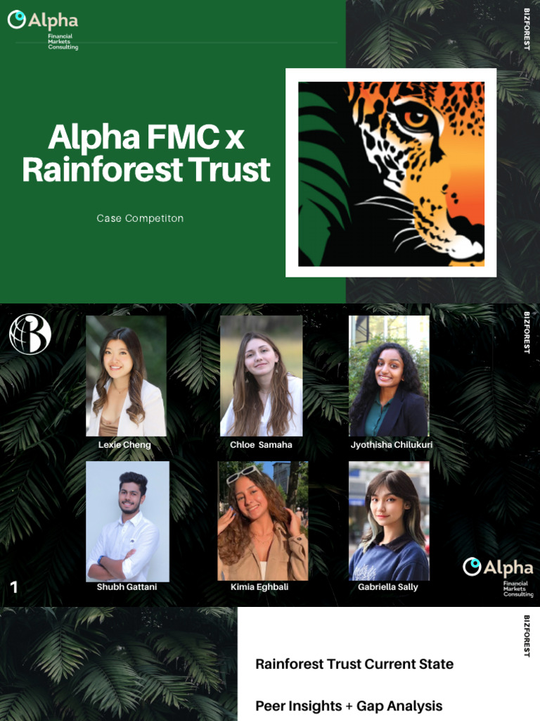 Alpha FMC X Rainforest Trust - Case Competition - Proposal Slide Deck | PDF | Revenue | Viral Video