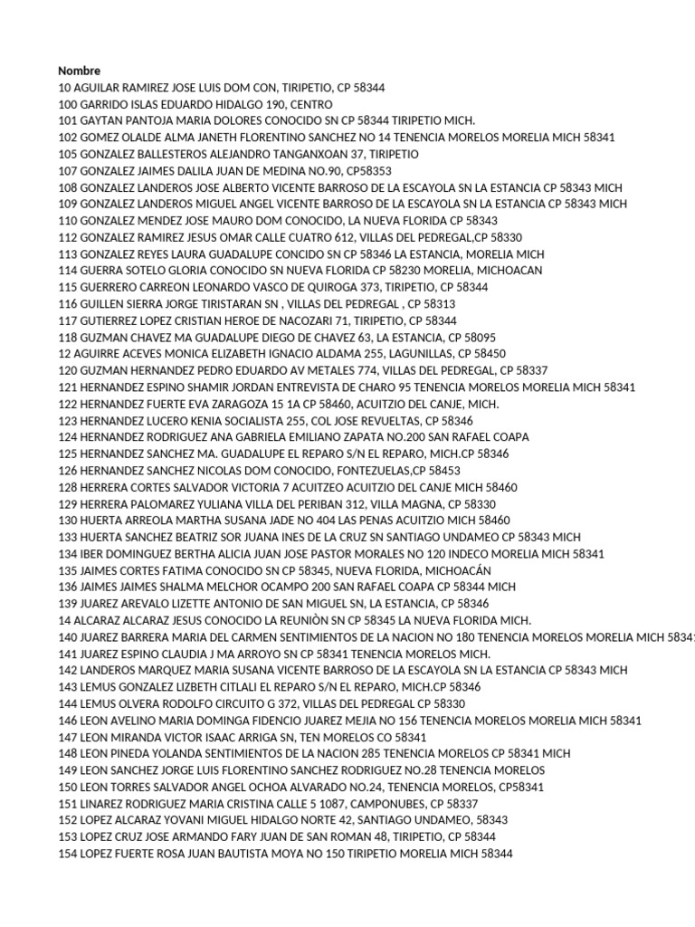 Miembros Padron | PDF | México