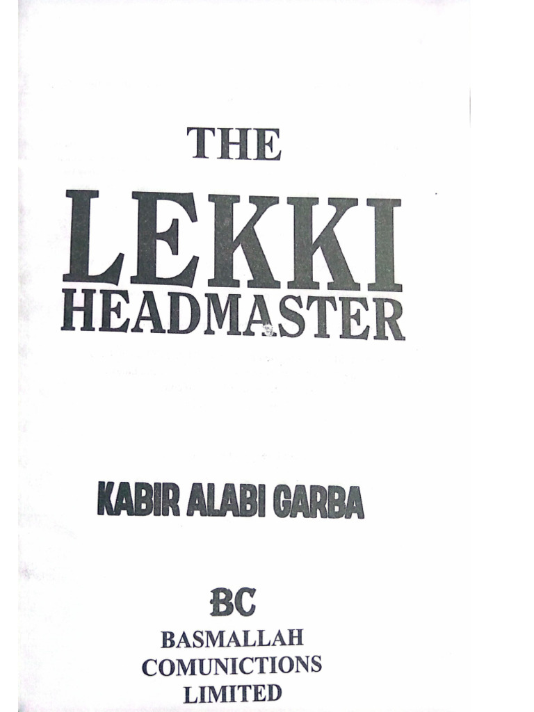 Lekki Headmaster PDF | PDF
