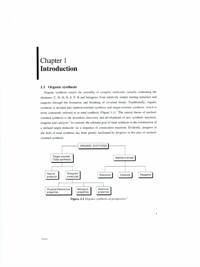 Organic Synthesis - Introduction_Ch01 | PDF