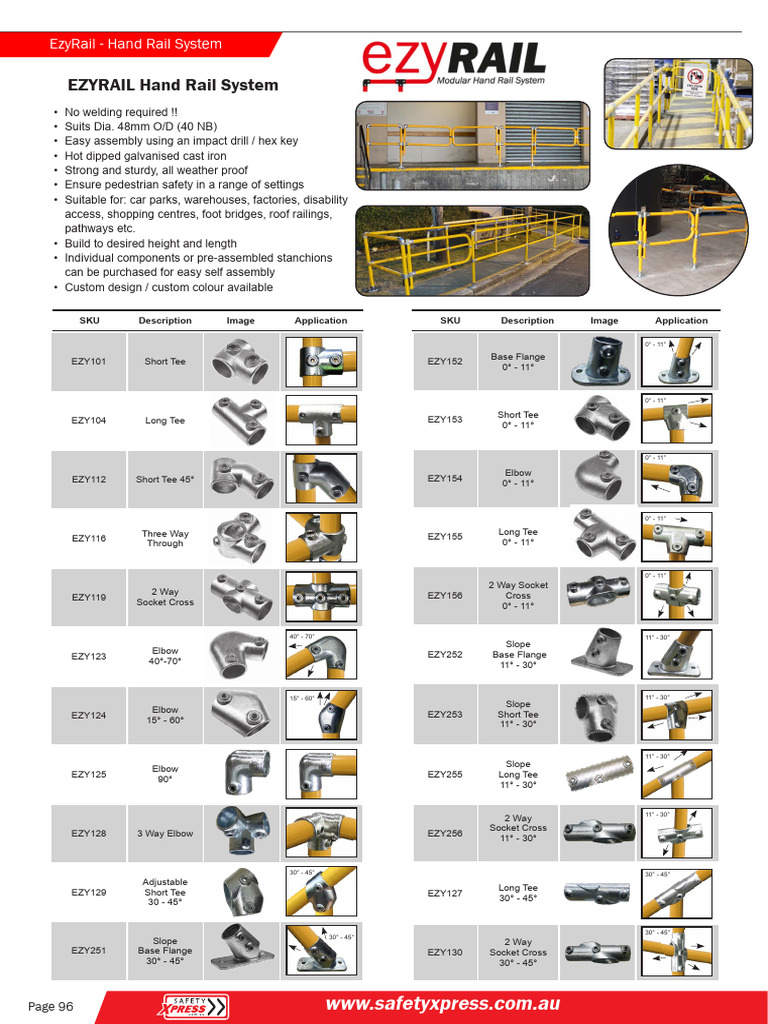 EzyRail Modular Handrail System Overview | PDF
