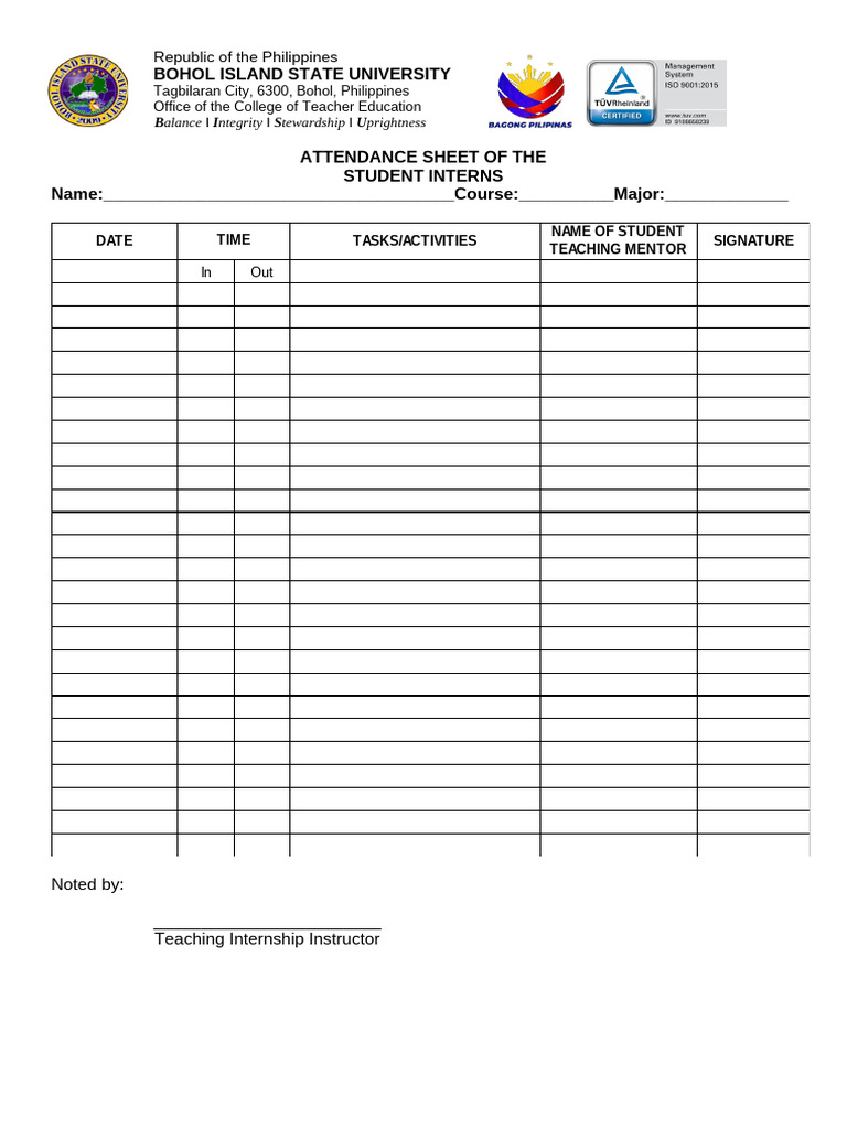 SI-Attendance-Sheet-or-Accomplishment-for-ST-2024-2025 | PDF