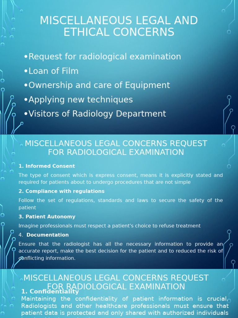 GROUP 5 Miscellaneous Legal and Ethical Concerns | PDF | Medical Ethics ...