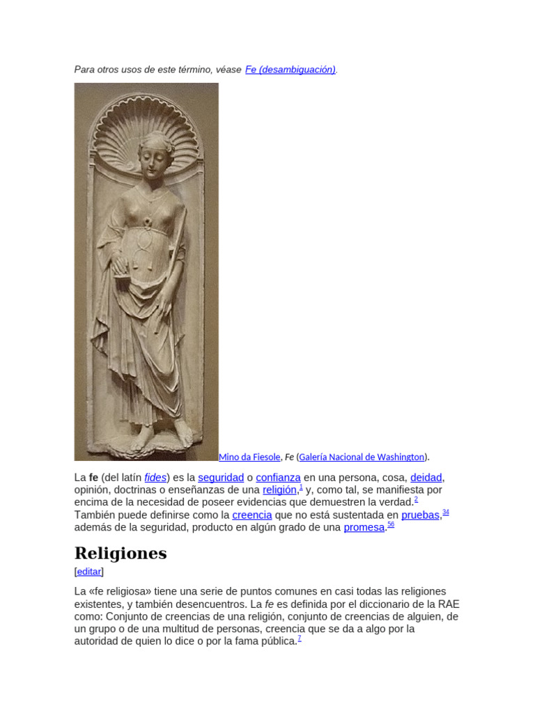 Definición y Perspectivas de la Fe | PDF | Fe | Creencia religiosa y ...