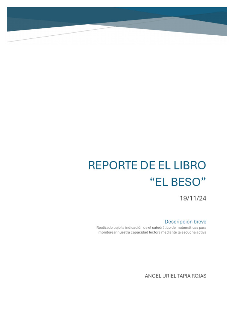 El Beso | PDF | Amor | Las emociones