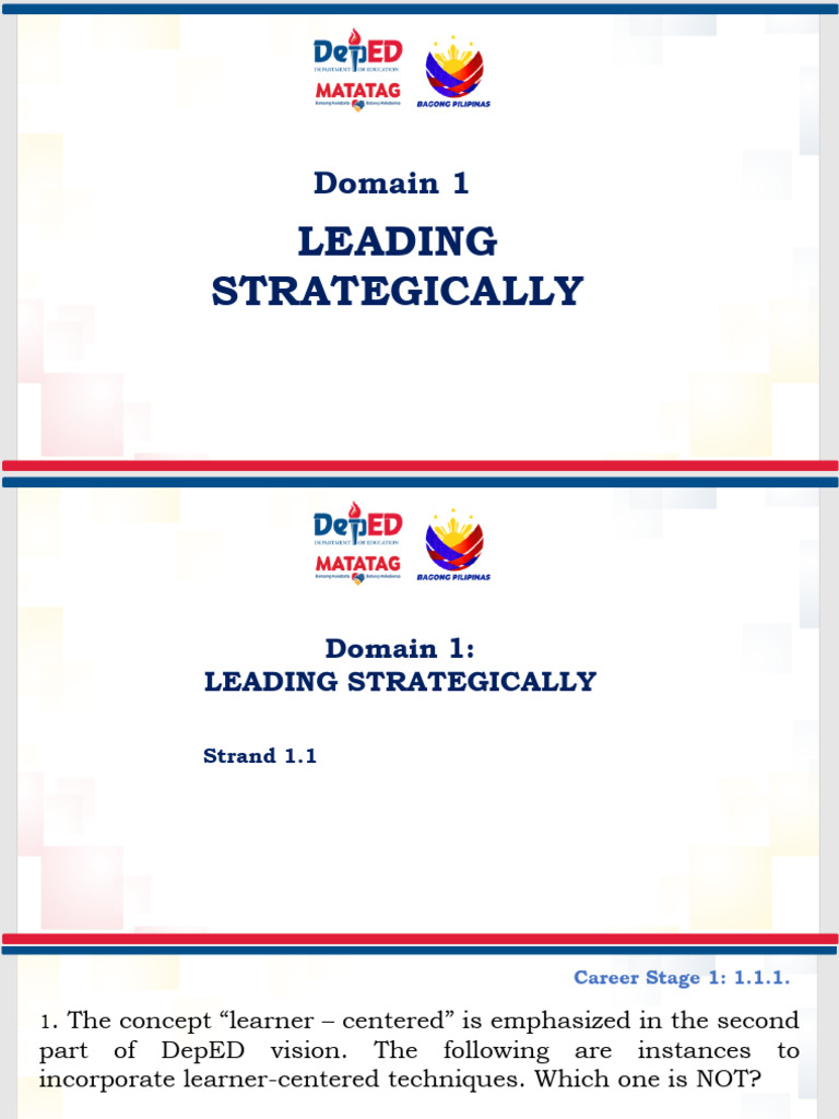 DOMAIN 1 | PDF | Evaluation | Learning