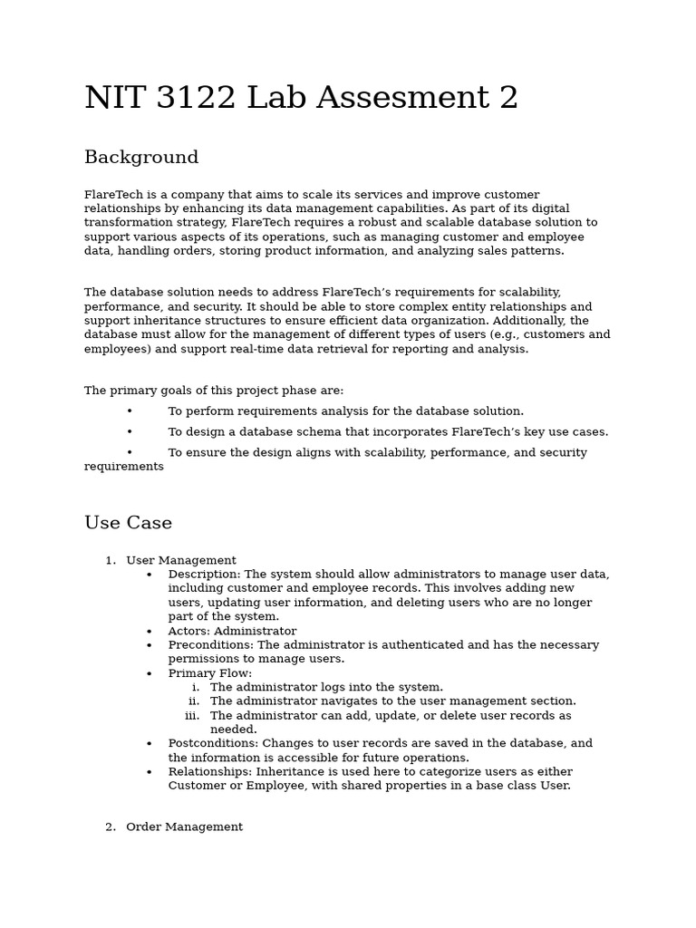 NIT 3112 Lab Assesment 2 Franklin Fantra s4683177 | PDF | Databases | System