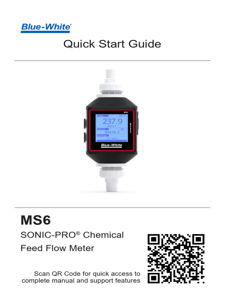 602 MS6 Quickstart Guide | PDF | Usb | Flow Measurement
