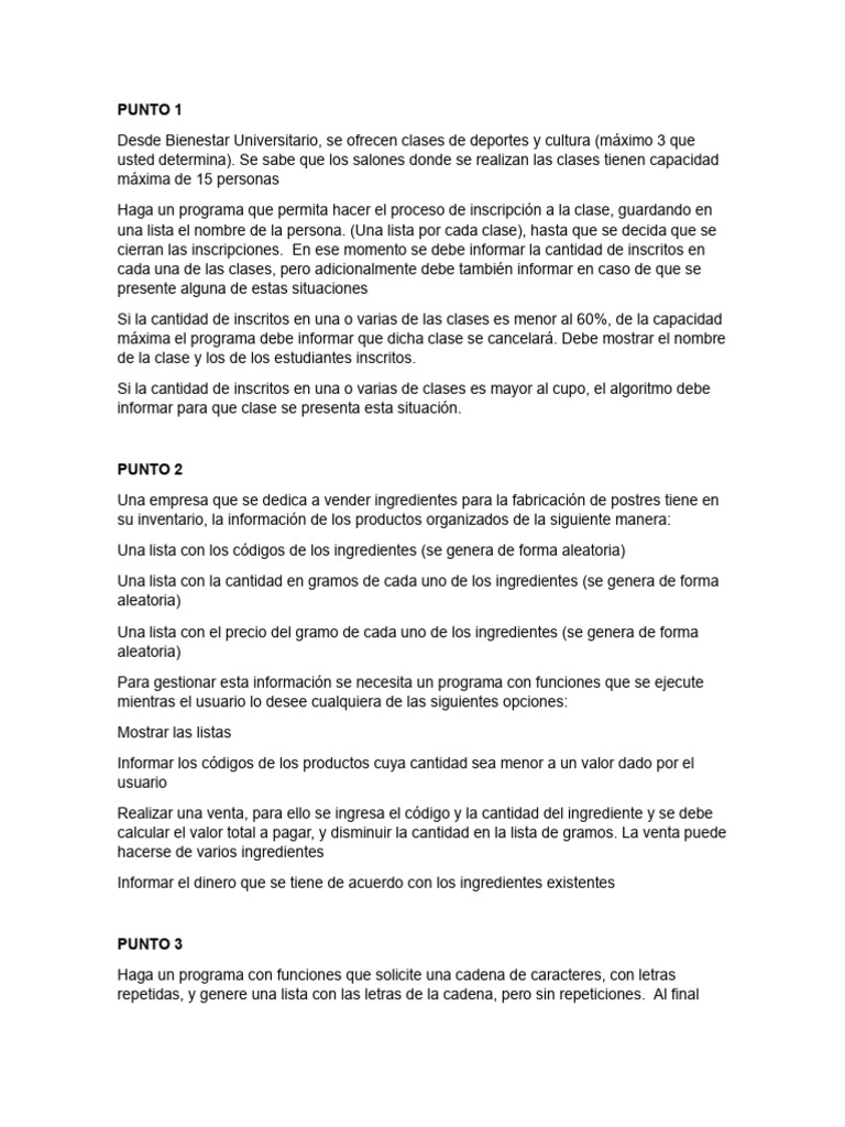 Tarea11 Listas Cadenas | PDF | Programa de computadora | Programación