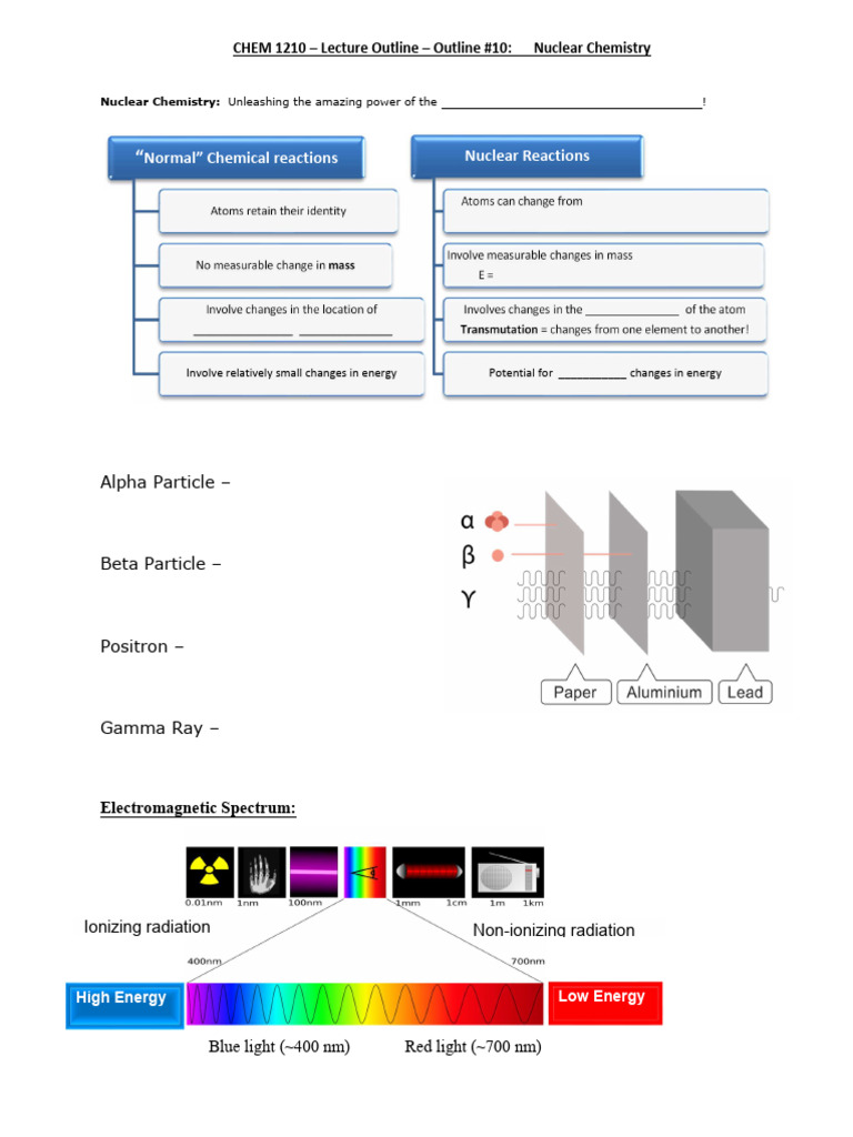 Modue 10 - Nuclear Chemistry | PDF | Radioactive Decay | Gamma Ray
