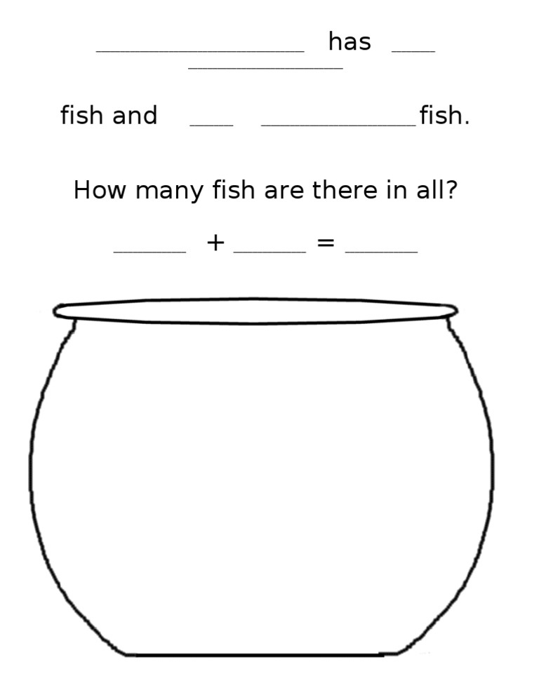 One Fish Two Fish Worksheet | PDF